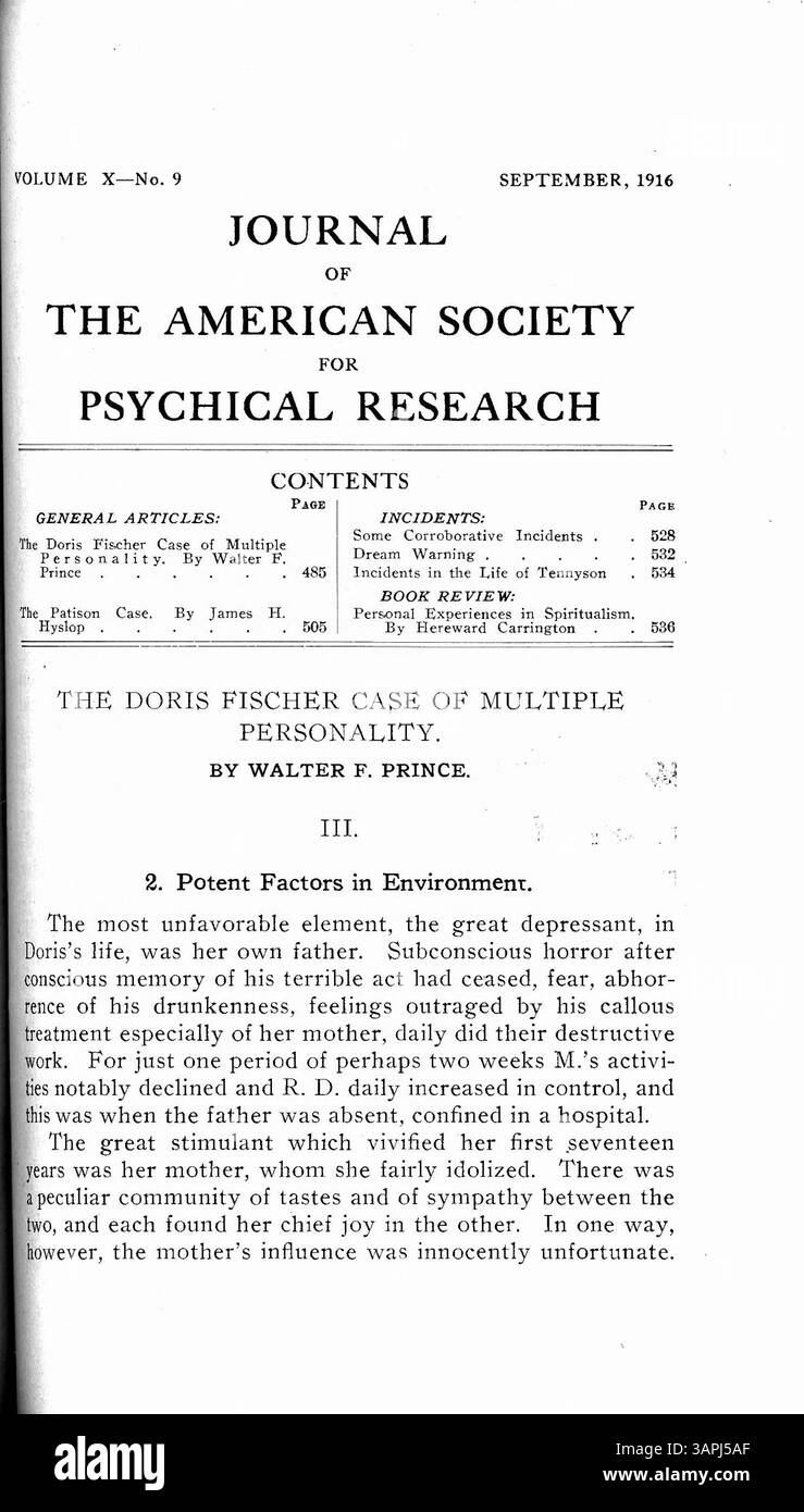 The Doris Fischer case examines a woman with multiple personalities ...
