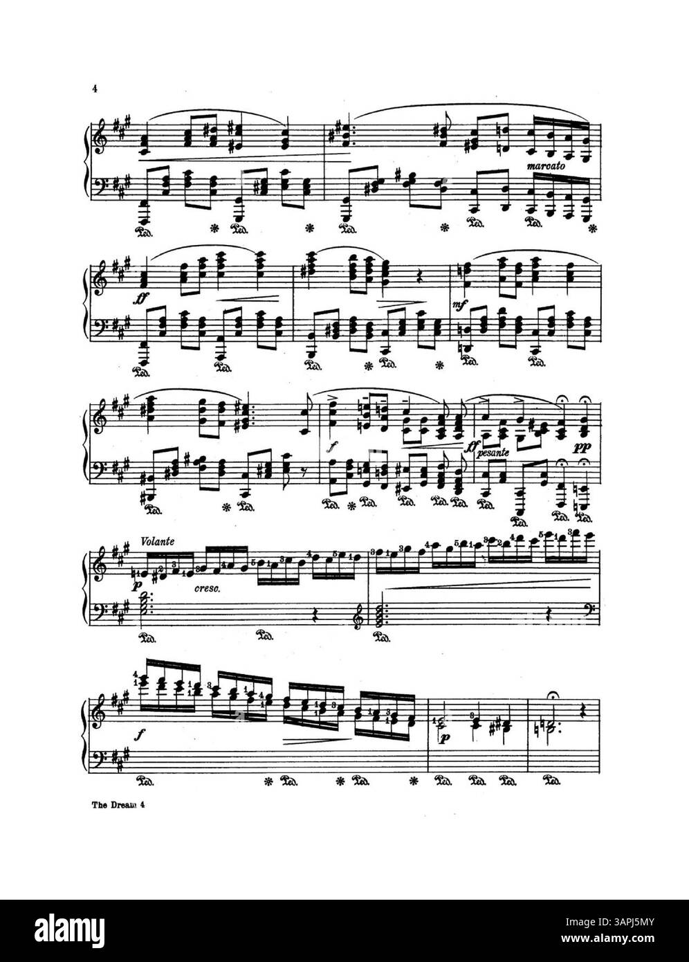 This sheet music titled “Dream, Op. 61” by Mrs. A.M. Virgil features ...
