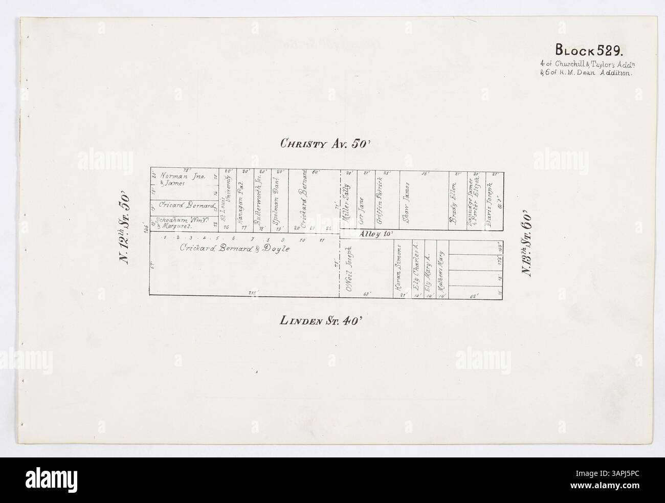 Block 529 from the Block Book of St. Louis provides a detailed map and ...