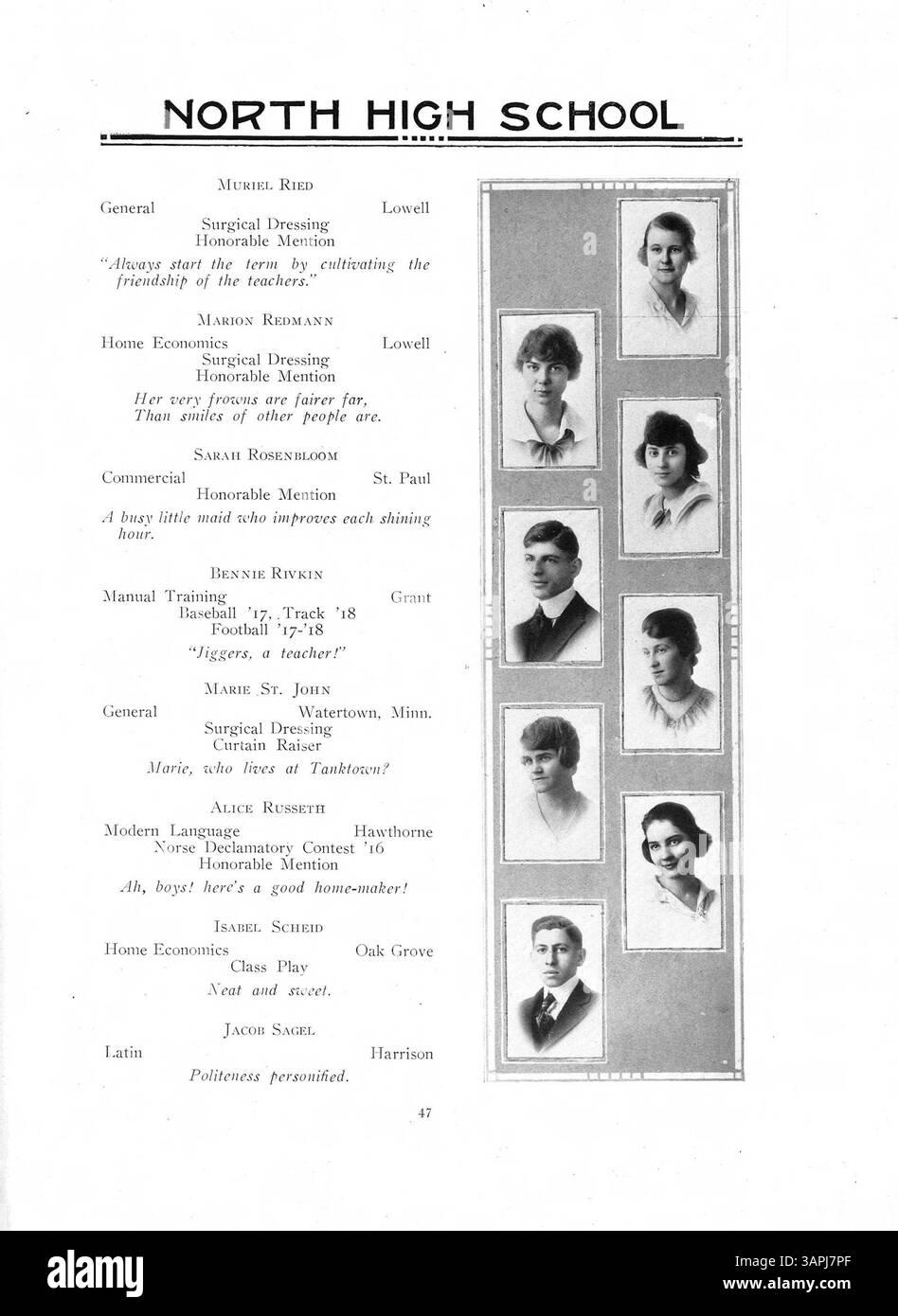 The 1918 edition of the Polaris yearbook from North High School ...