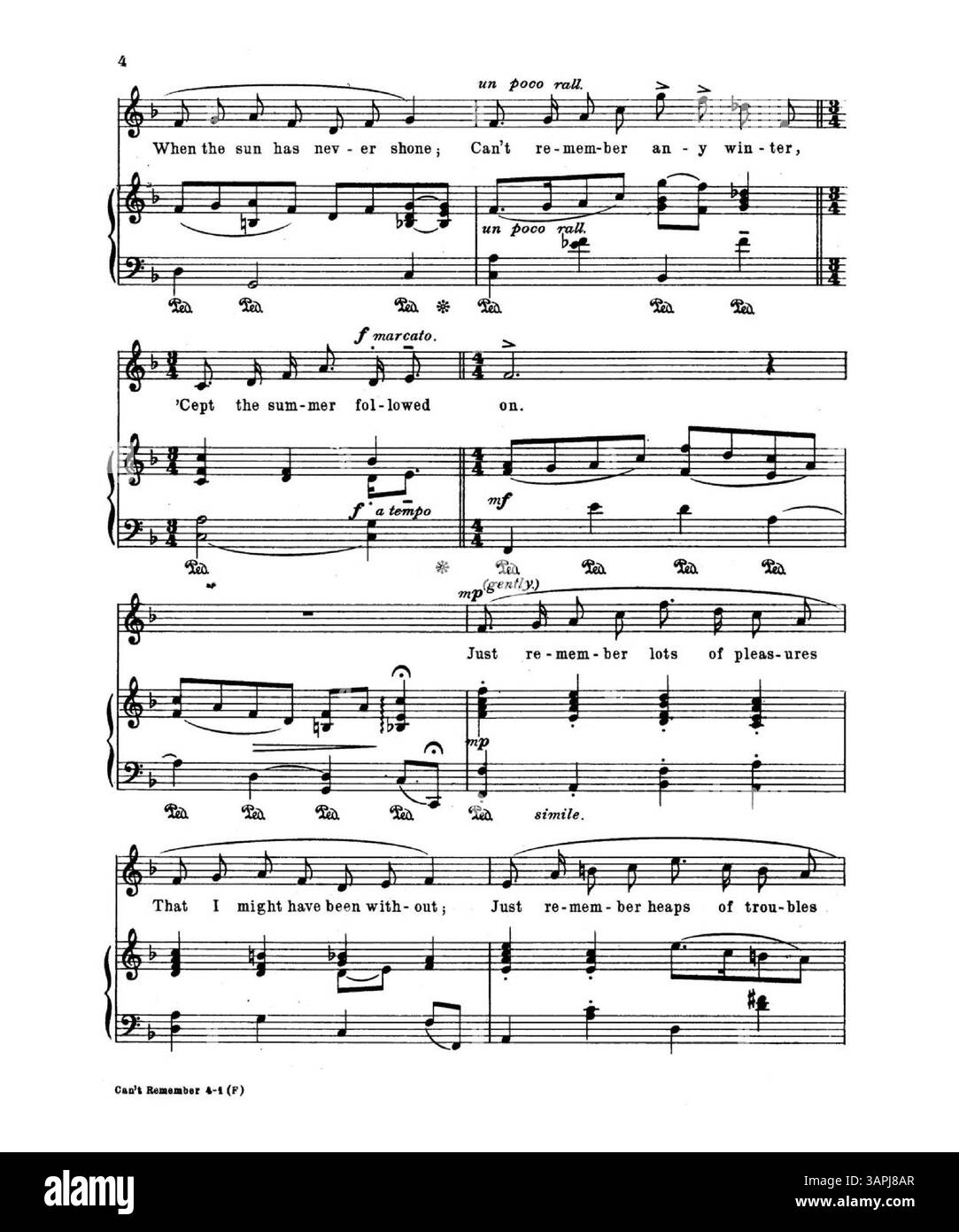 A music sheet with lyrics by Herbert J. Brandon and music by Alma ...