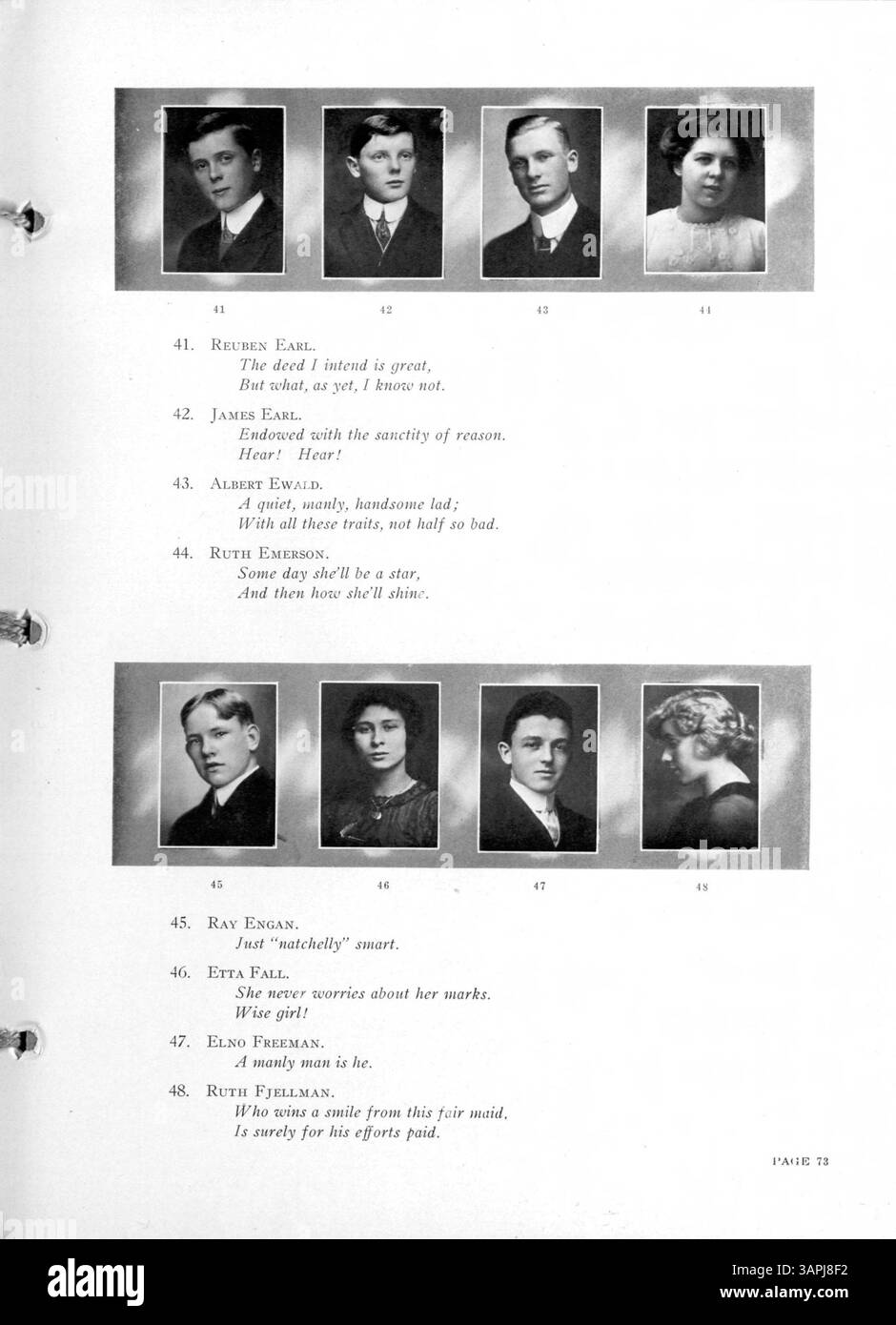 This 1914 yearbook from Central High School captures the school year of ...