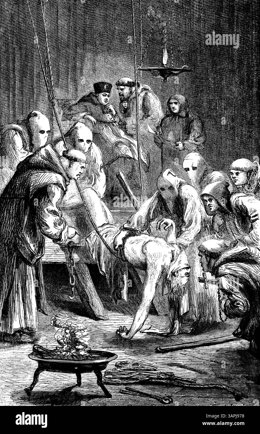 Illustration of the First Time in Torturing during the Inquisition ...