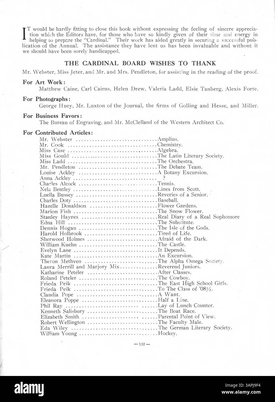 The 1909 'The Cardinal' yearbook showcases the academic and ...