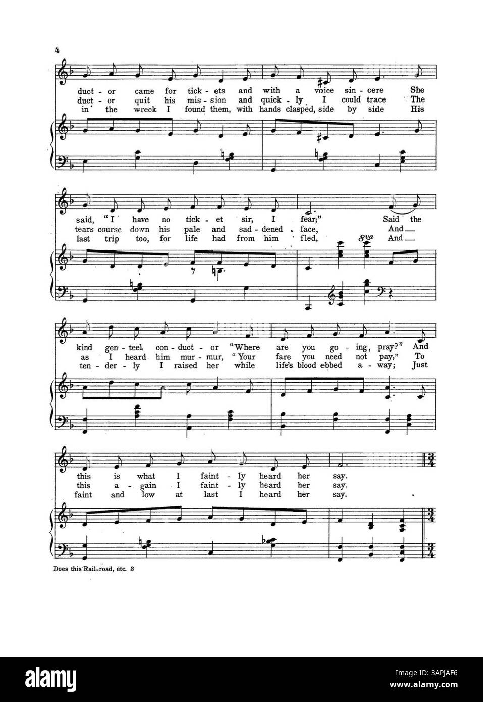 The musical work 'Does This Railroad Lead to Heaven?' by Miss Lucy A ...