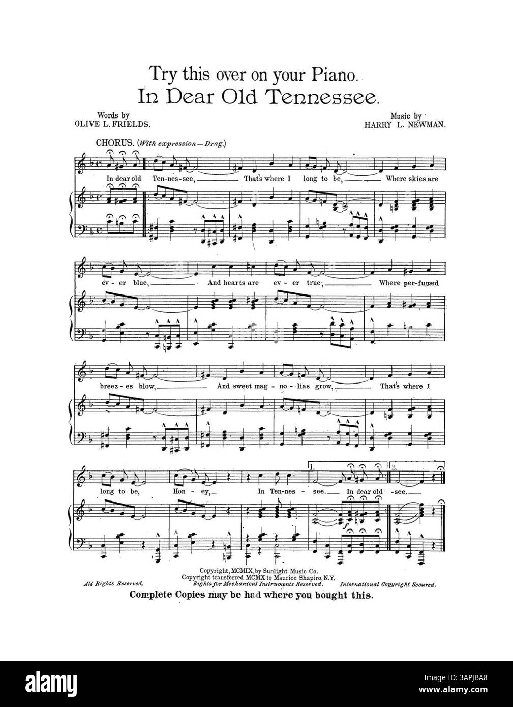 This sheet music, part of the University of Oregon Libraries ...