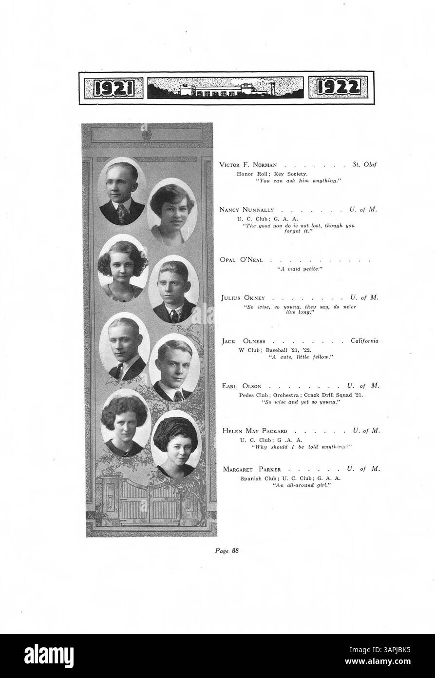 The 1922 West High Yearbook, titled 'Hesperian 1922,' captures the ...
