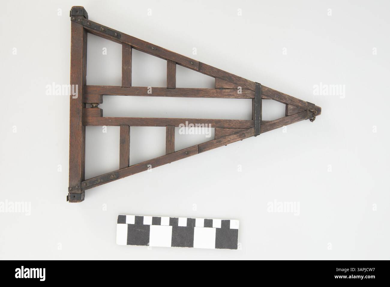 Stephen H. Long's patent model for a dredging machine, patented in 1861 ...