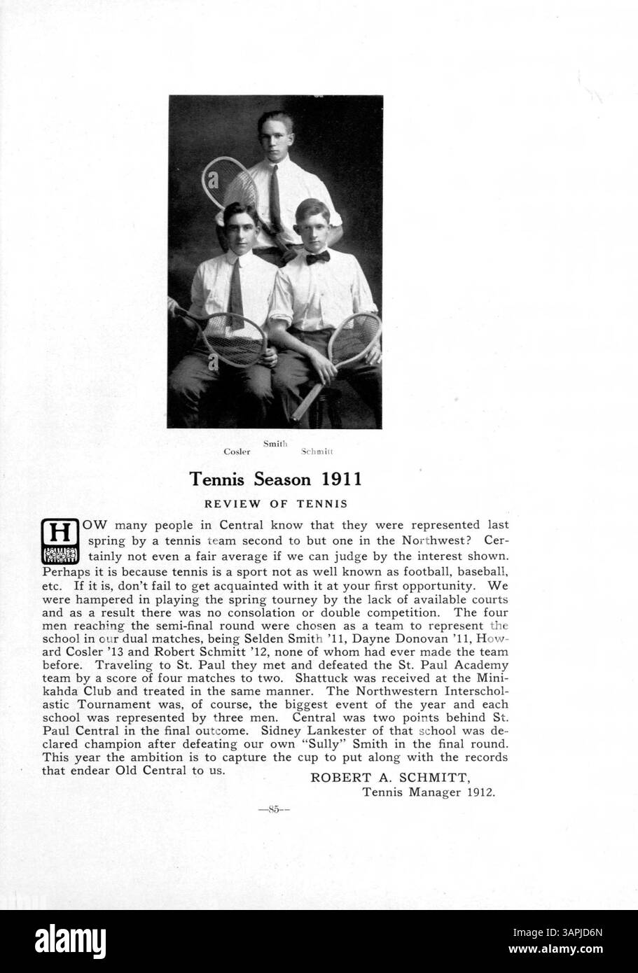 This 1912 yearbook from Central High School commemorates the senior ...