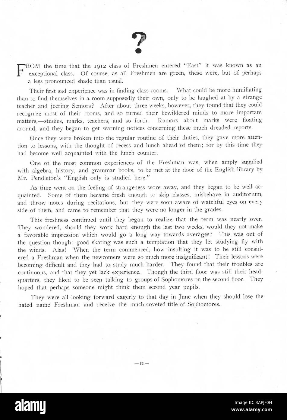 The 1909 yearbook from East High School documents student life ...