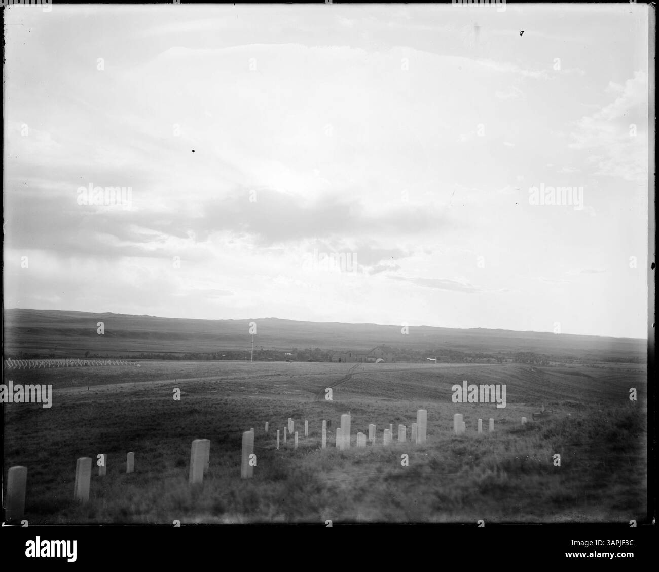 This photograph by Lee Moorhouse shows a view west across the Custer ...