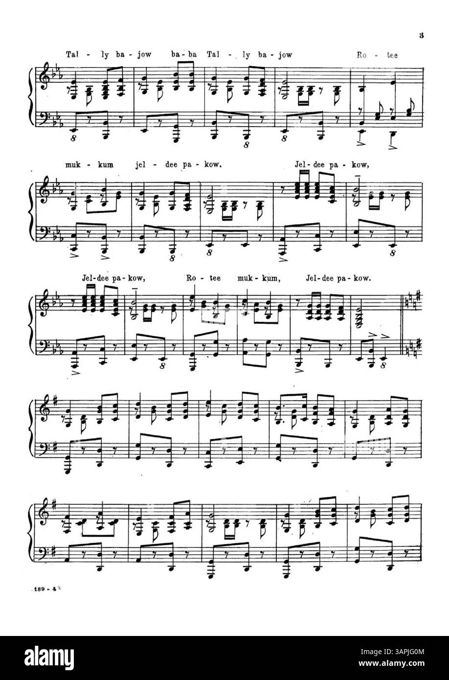 The musical work features songs such as 'Say-Yoh', 'Pleading', and ...