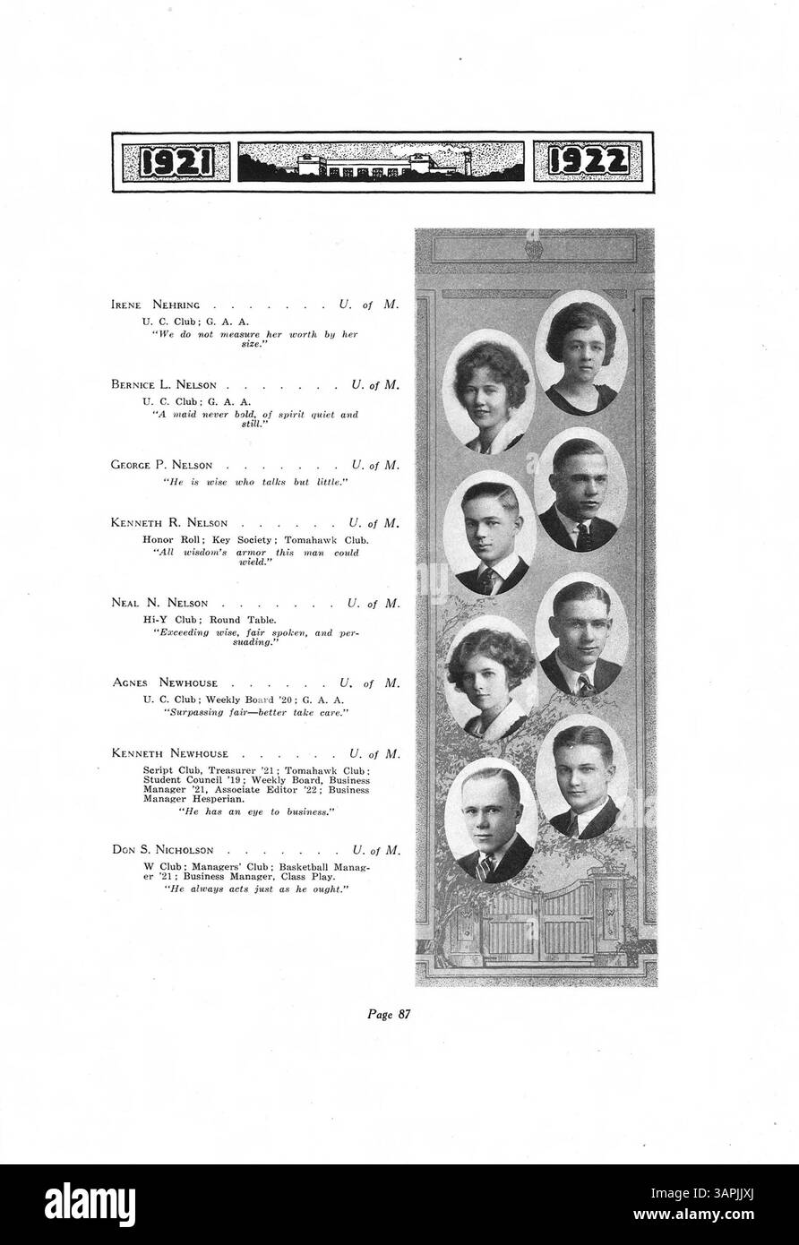 The 1922 West High Yearbook, titled 'Hesperian 1922,' captures the ...