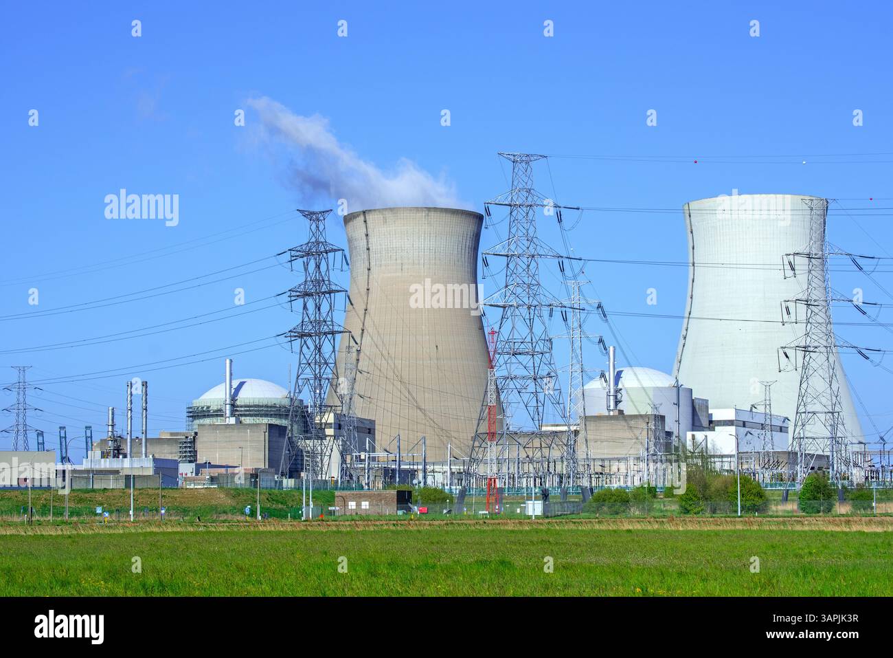 Cooling towers of the Doel Nuclear Power Station / nuclear power plant ...