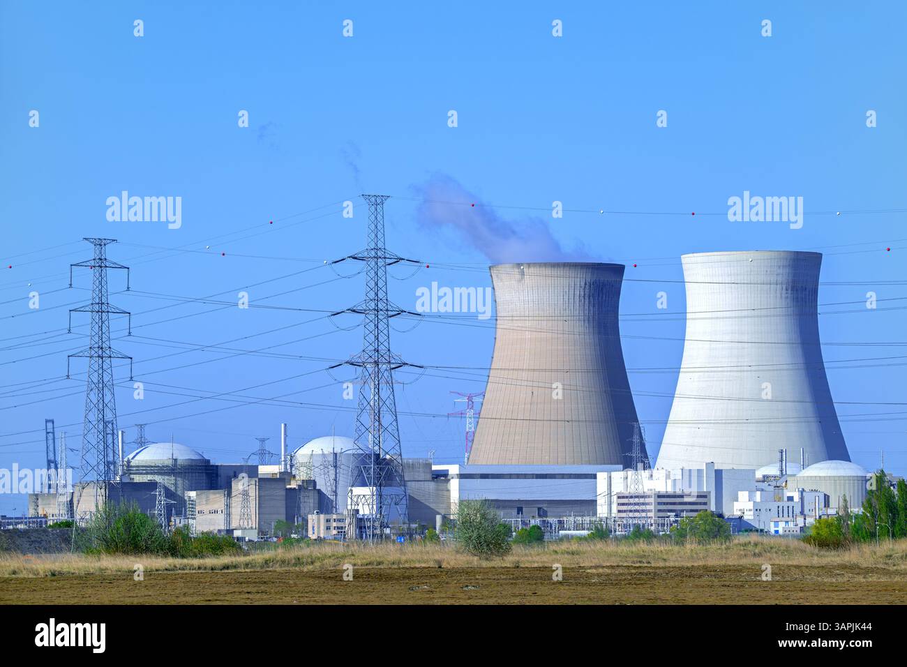 Cooling towers of the Doel Nuclear Power Station / nuclear power plant ...