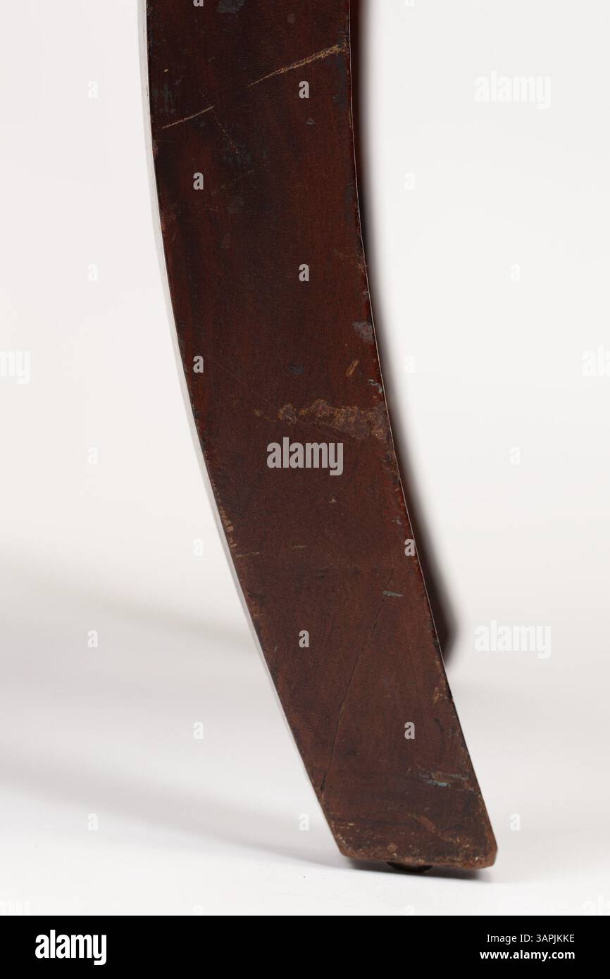 High-backed priest's chair with a red velvet upholstered seat and back ...