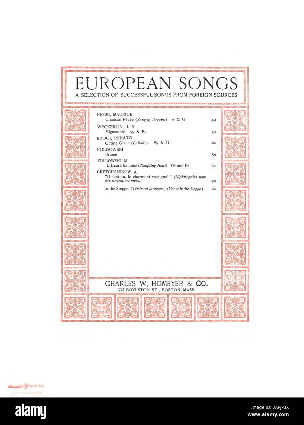 French language songs Cut Out Stock Images & Pictures - Alamy