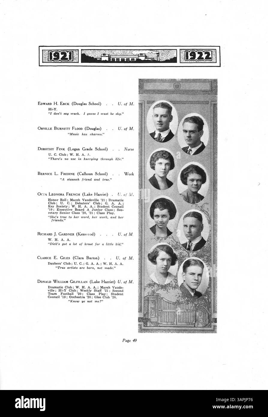 The 1922 'Hesperian' Yearbook from West High School showcases the ...