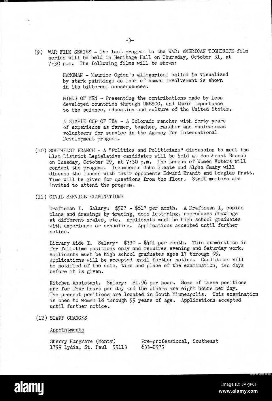 The 1968 Official Bulletin of the Minneapolis Public Library provides ...