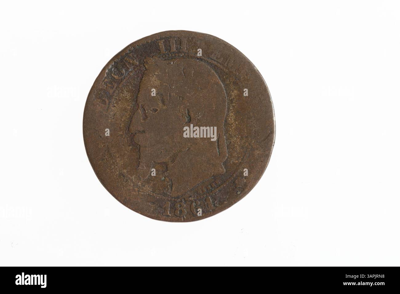 A French 5 Centimes coin collected by Winfred Wimpy Kenner during his ...