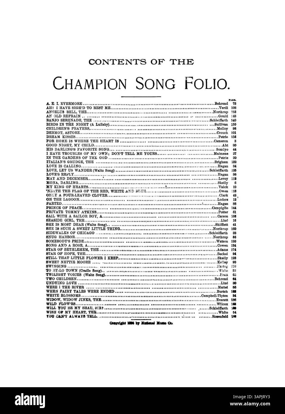 Song folio Black and White Stock Photos & Images - Alamy