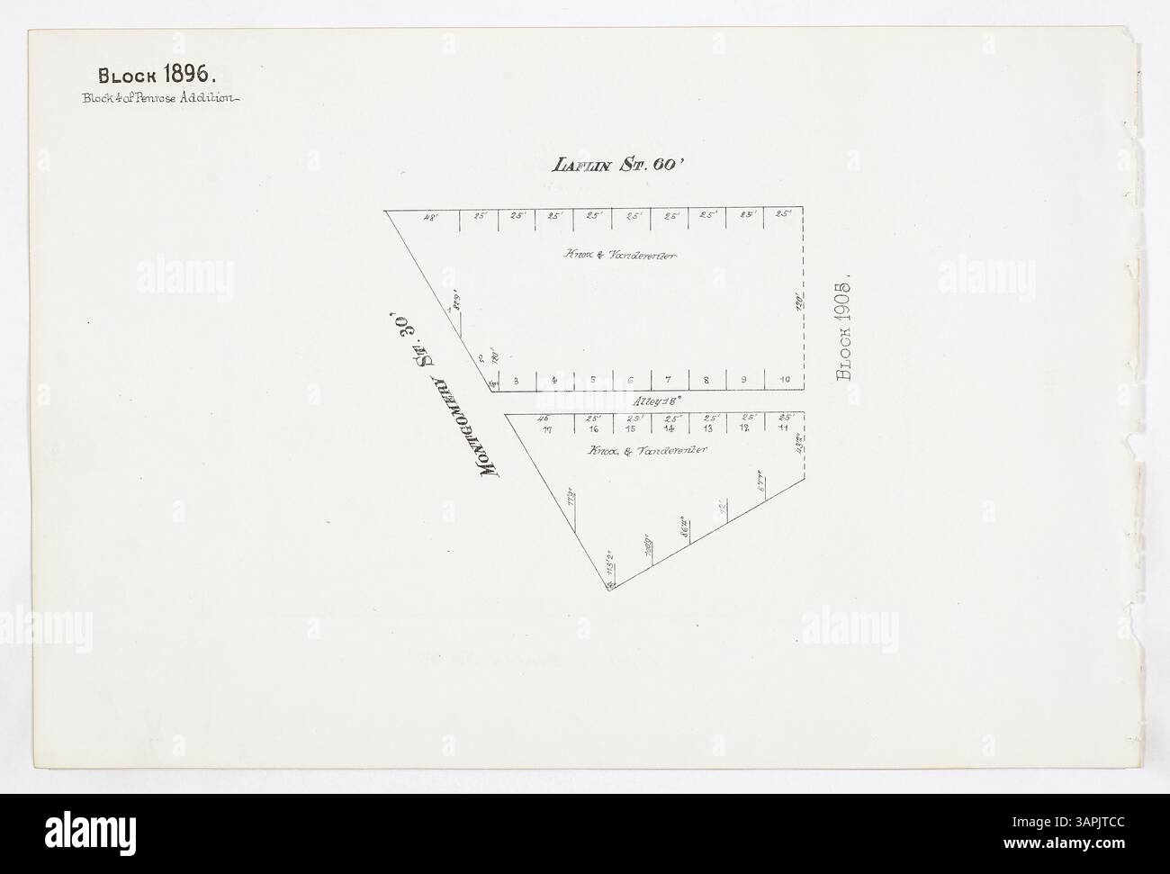 The Block Book of the City of St. Louis, Book 5, entry for Block 1896 ...