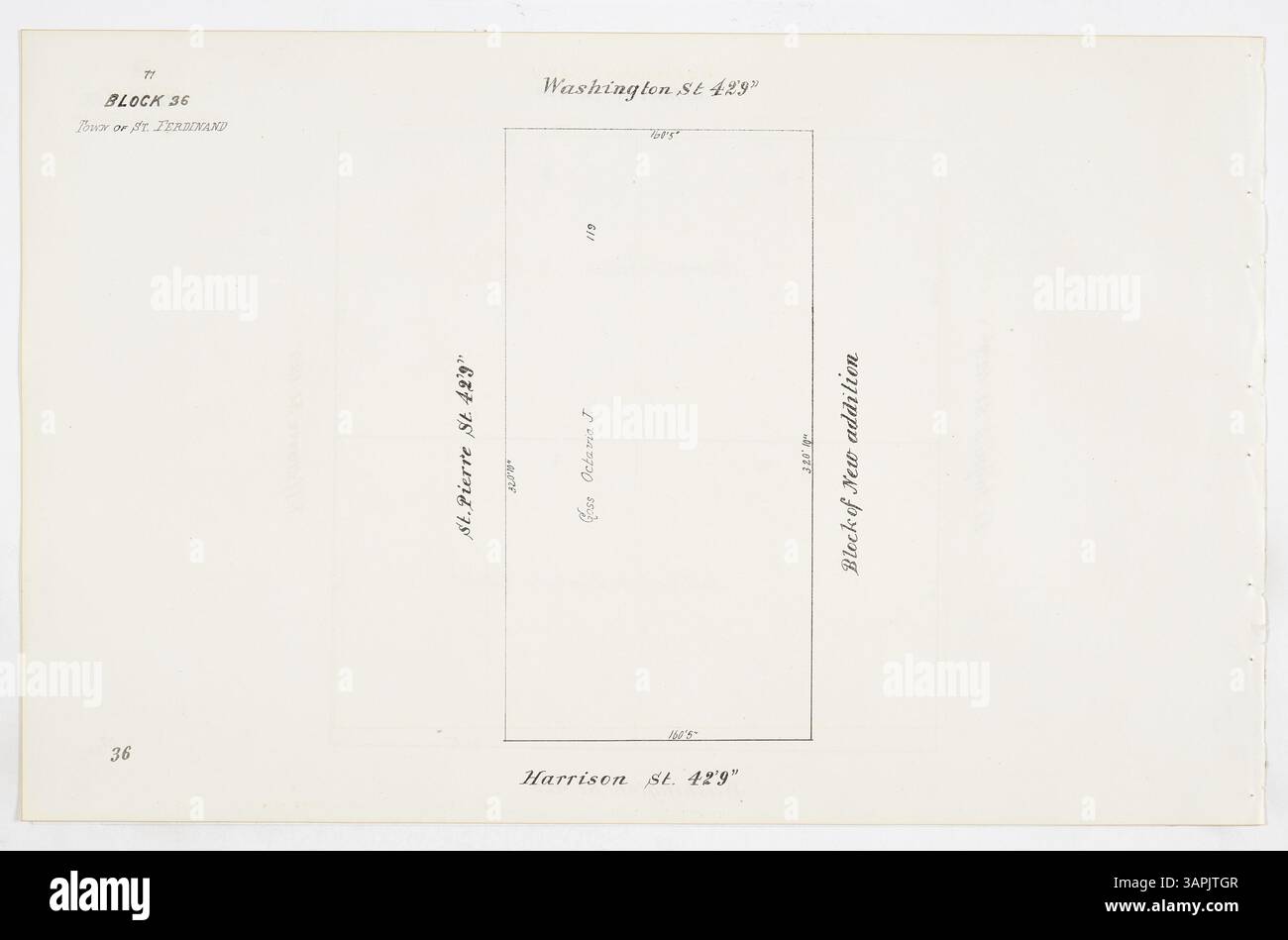 A page from the Block Book of the County of St. Louis, Volume 3, Book ...