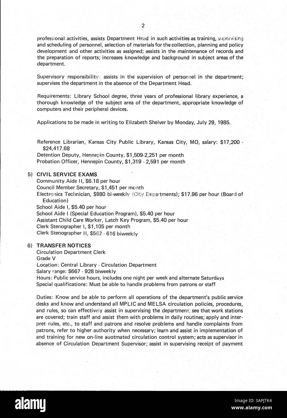 The 1985 Minneapolis Public Library Official Bulletin includes weekly ...