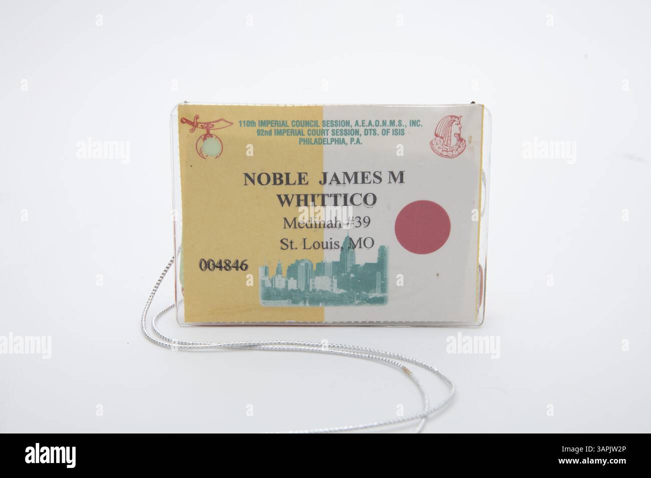 This nametag belonged to Dr. James M. Whittico, Jr., a prominent black ...