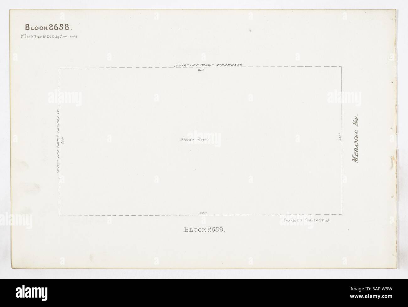 A map record of Block 2658 from the Block Book of St. Louis ...