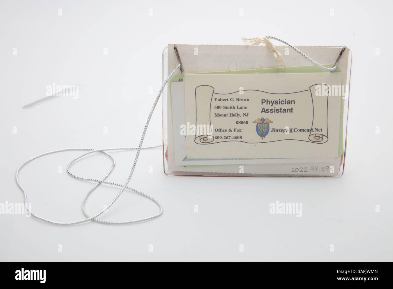 This nametag belonged to Dr. James M. Whittico, Jr., a prominent ...