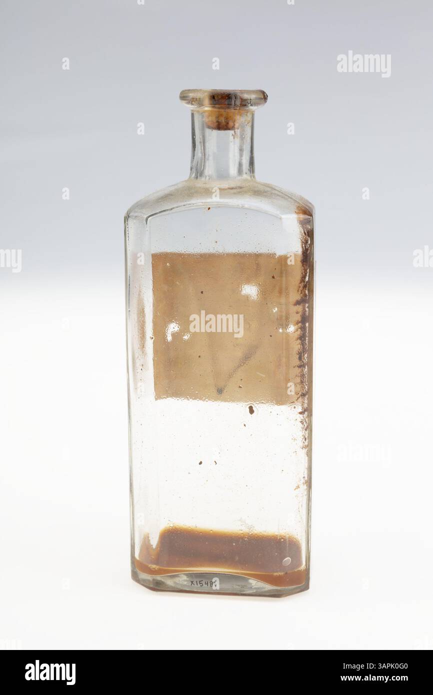 This glass medicine bottle from the Joseph Maserang Drug Company was ...