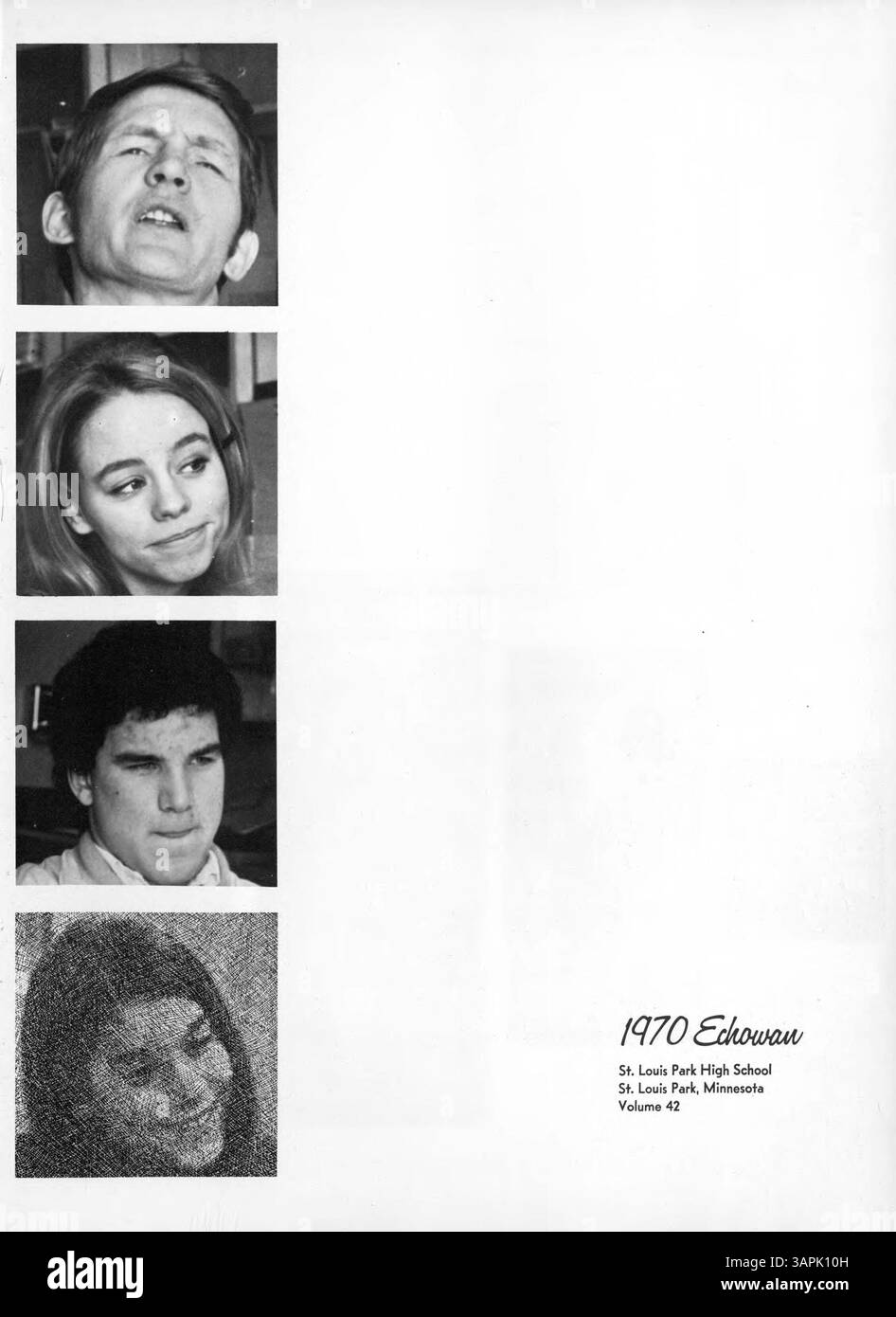 The 1970 'Echowan' yearbook from St. Louis Park High School showcases ...