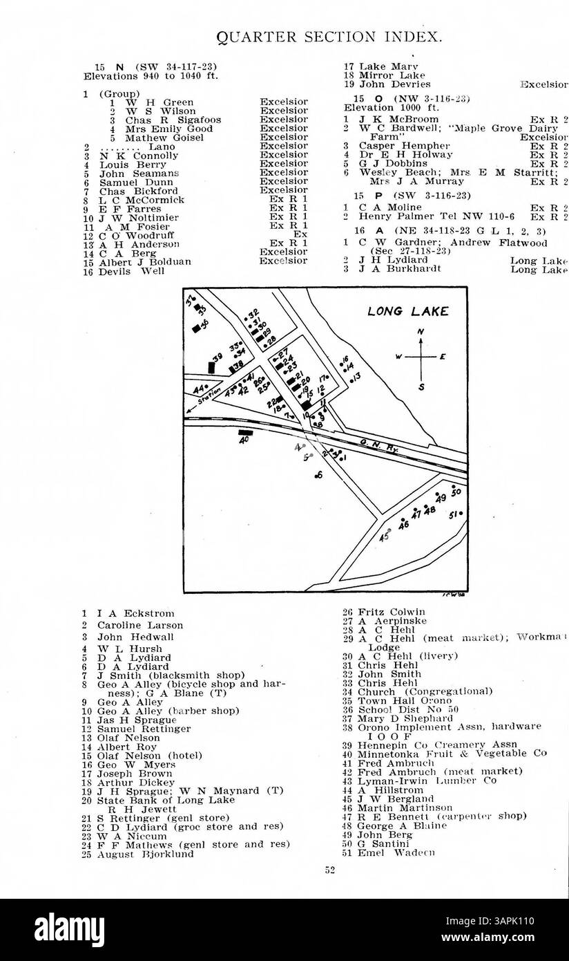 Map of red lake Black and White Stock Photos & Images - Alamy