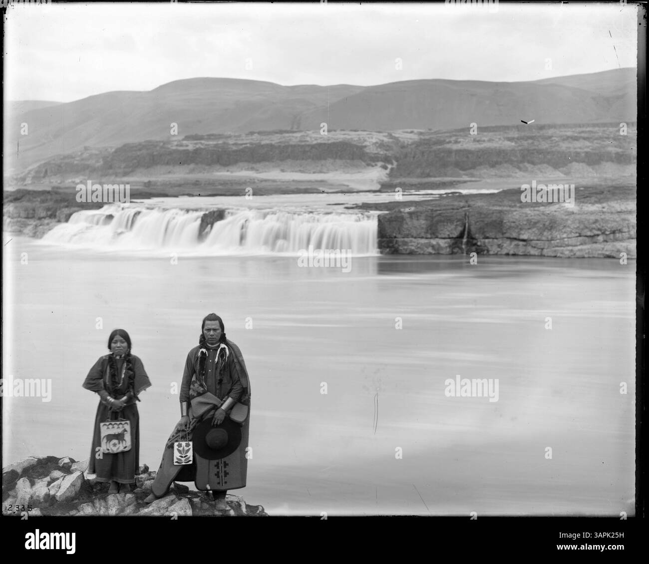 A photograph by Lee Moorhouse showing the Columbia River at the Dalles ...