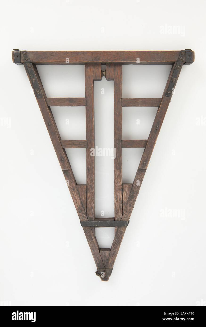 This patent model for a dredging machine, created by Stephen H. Long in ...