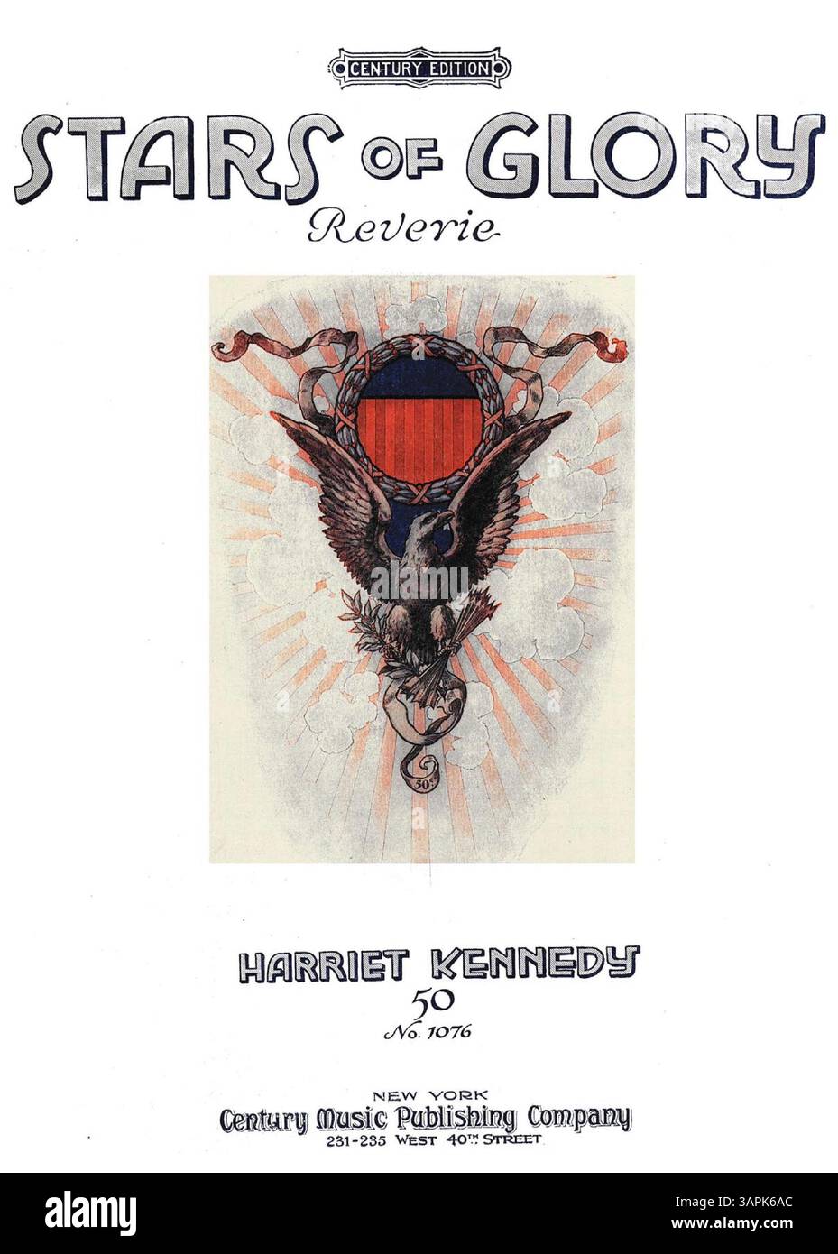 The song 'Stars of Glory' is part of a document with advertisements for ...