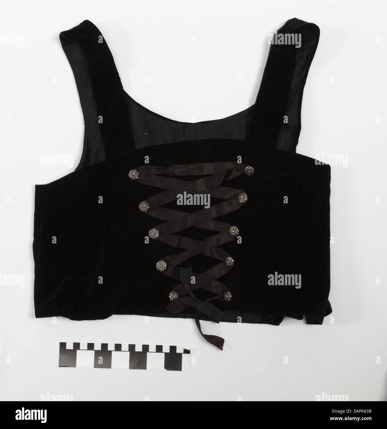 This black velvet bodice, part of the Swiss Ladies Singing Society ...