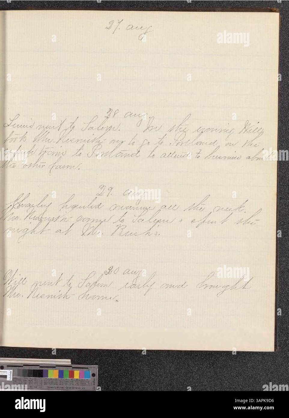 This handwritten diary spans June 22, 1885 to December 11, 1887 ...