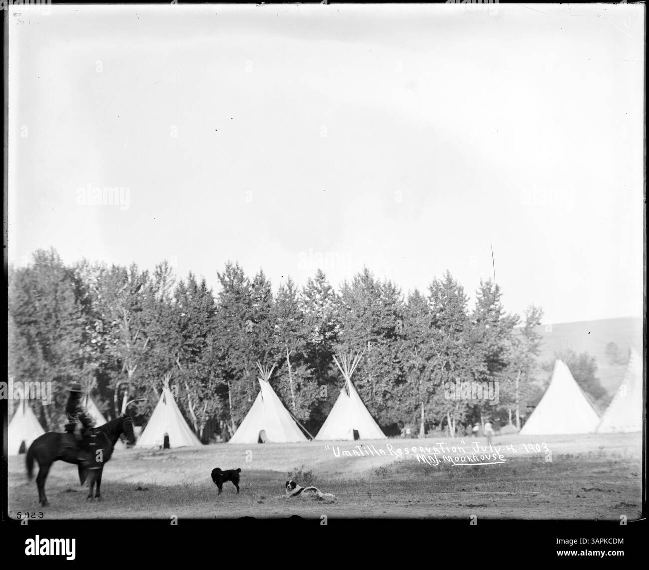 A photograph of scenes on the Umatilla Indian Reservation, showing the ...