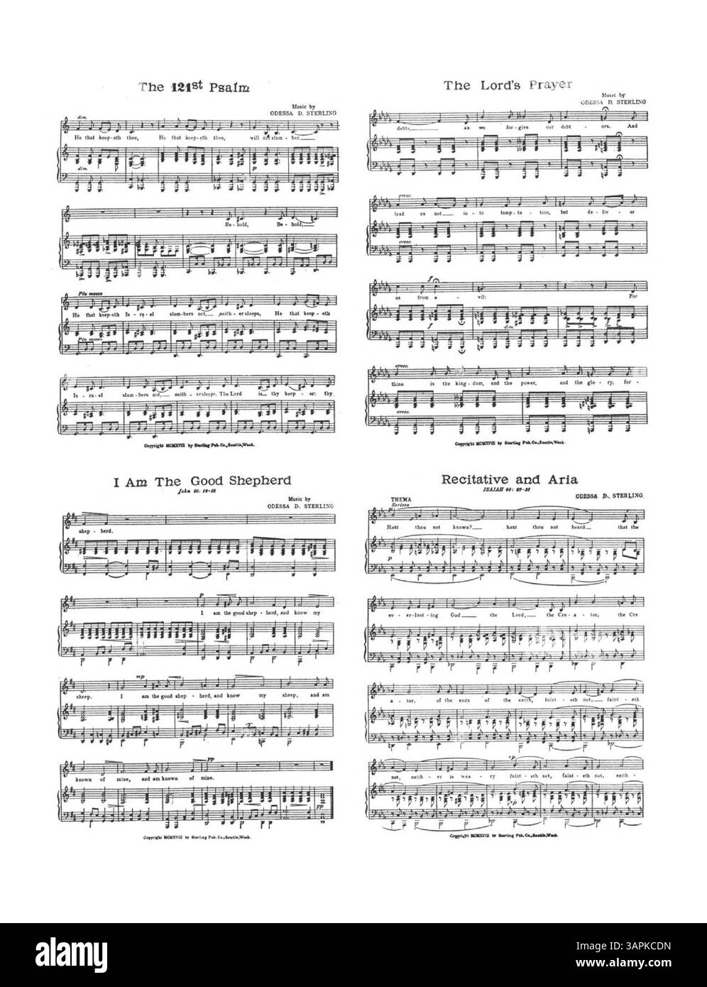 A digital representation of The 100th Psalm, with potential color ...