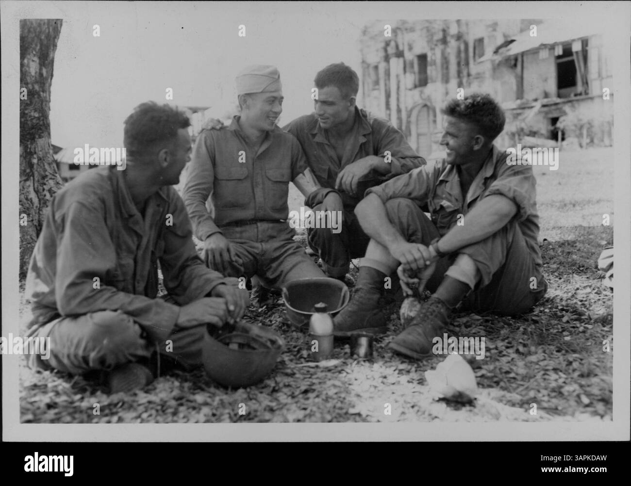 Filipino guerrilla military police officer Private Joseph Terredo poses ...