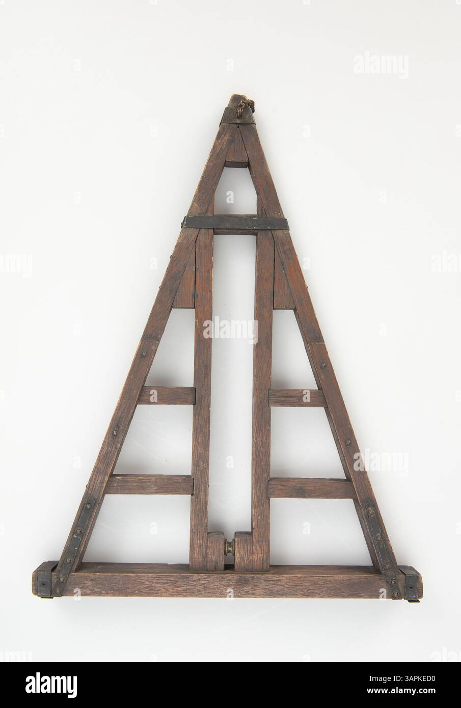 Stephen H. Long's patent model for a dredging machine, patented in 1861 ...