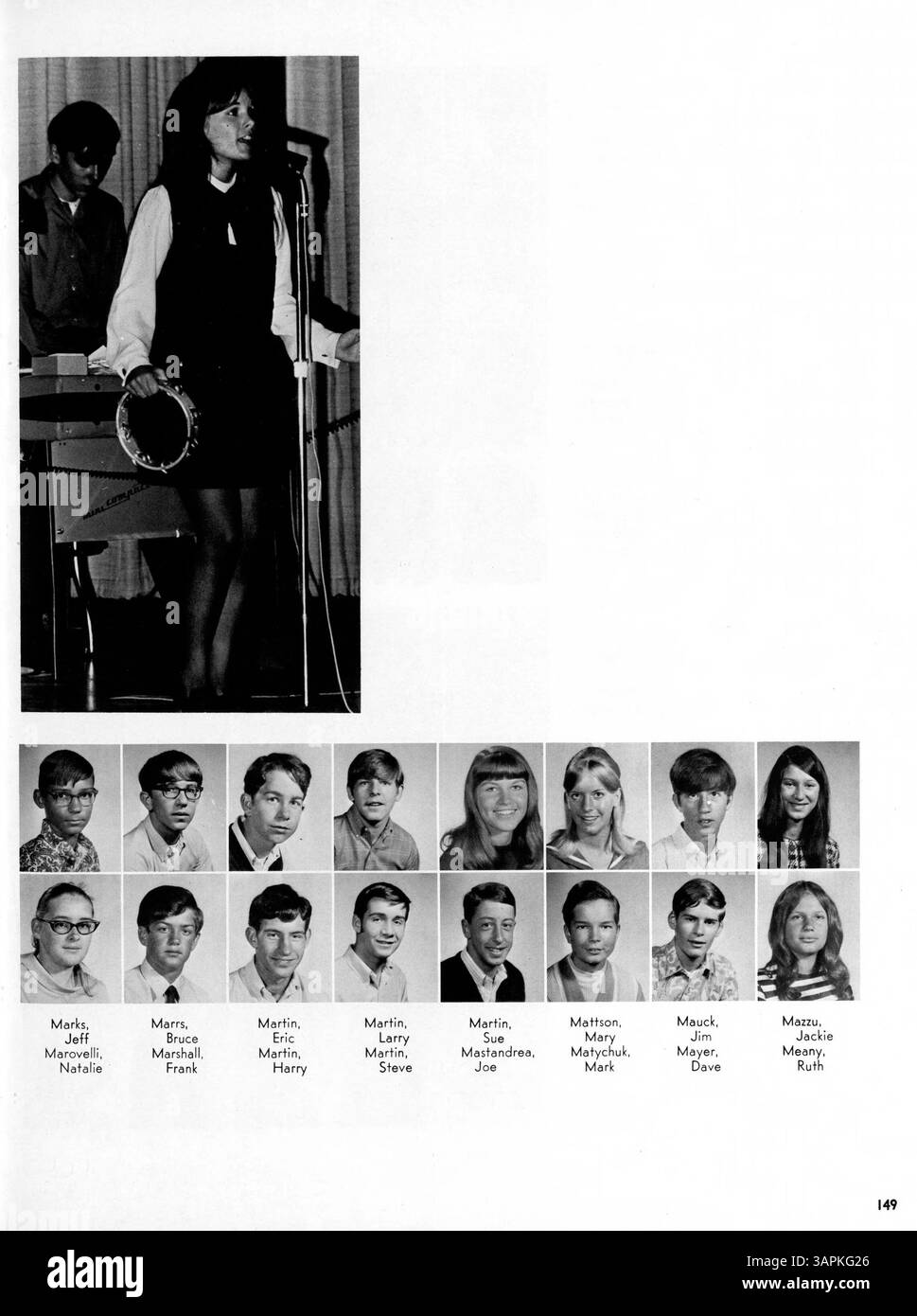 Key school events during the 1969 1970 academic year hi-res stock ...