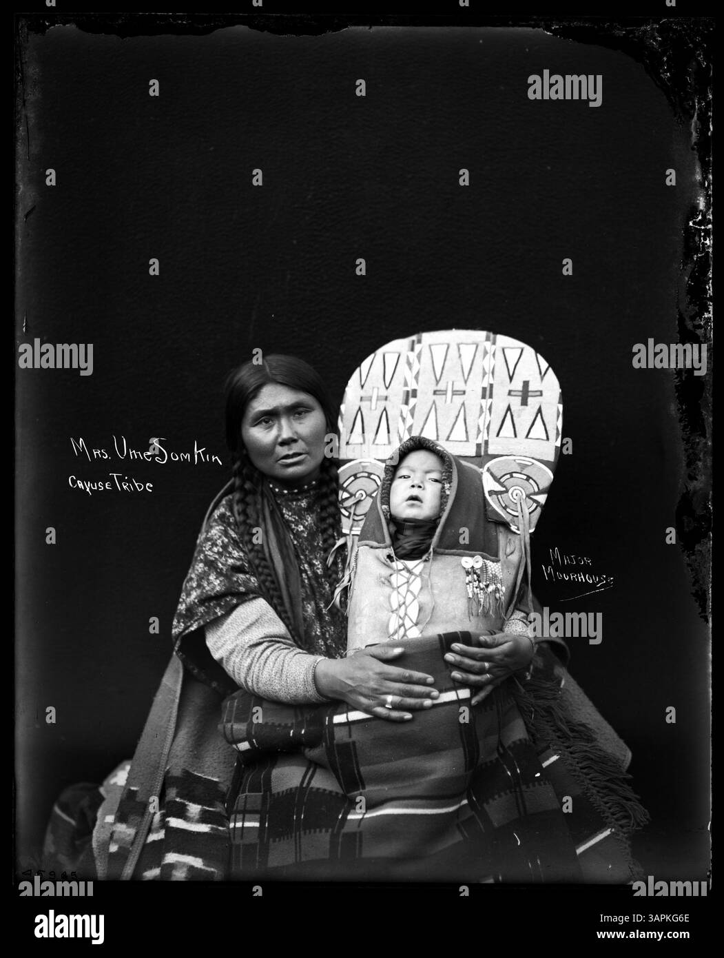 The photograph depicts Mrs. Ume Som Kin, a Native American woman from ...