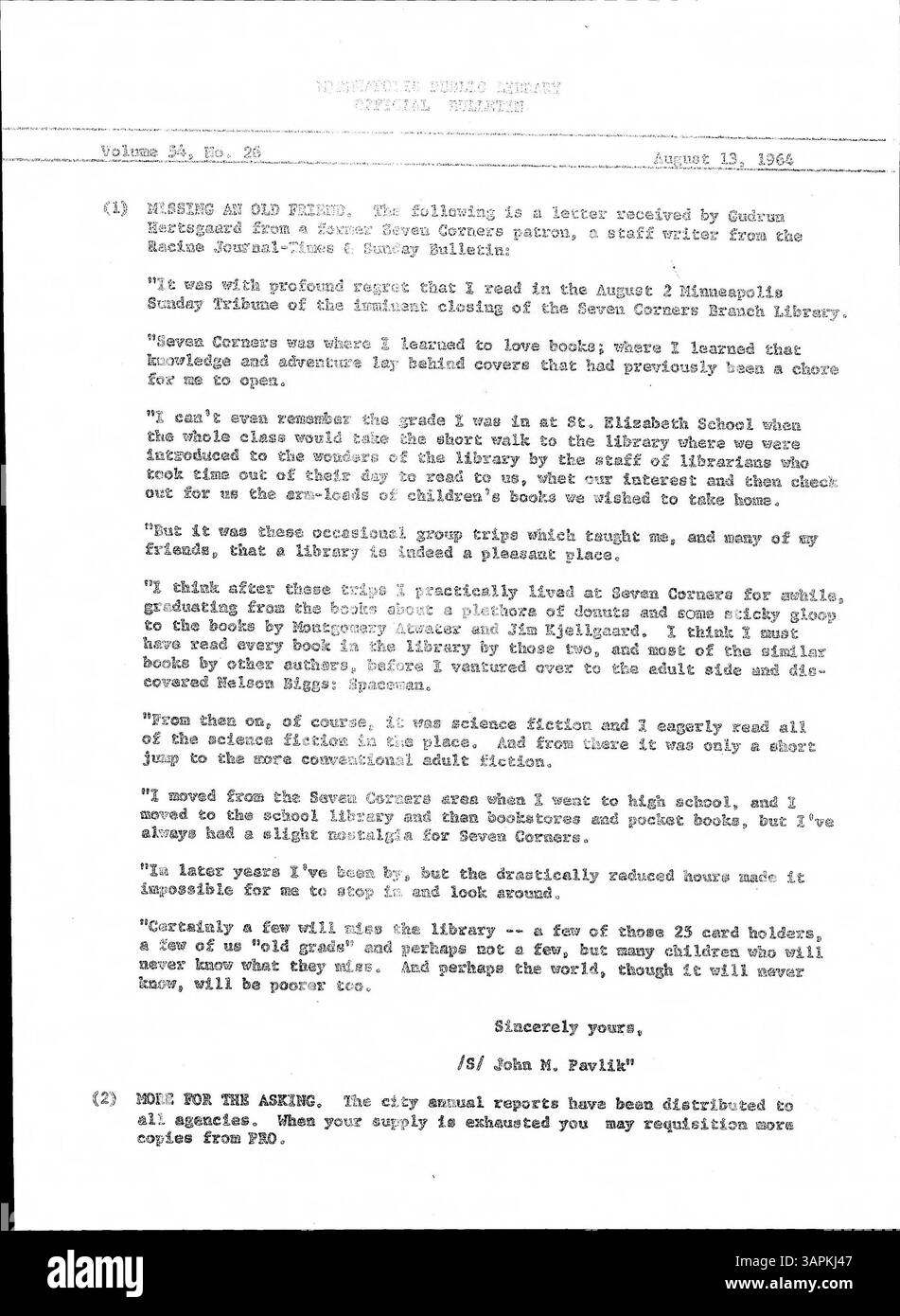 The 1964 edition of the Minneapolis Public Library Official Bulletin ...