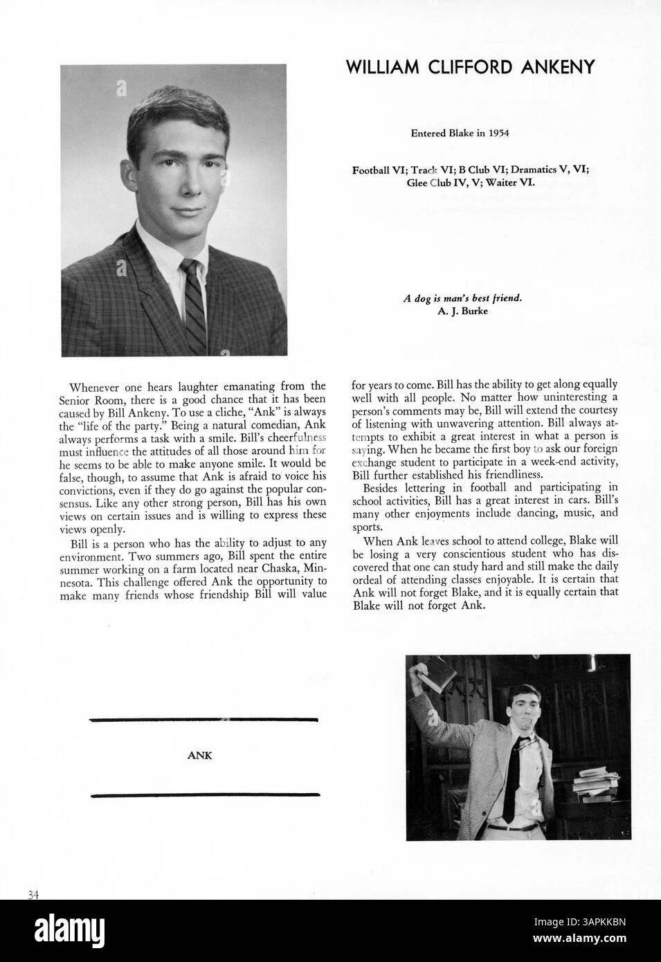 Blake School’s 1962 yearbook, Call O' Pan, provides a detailed record ...