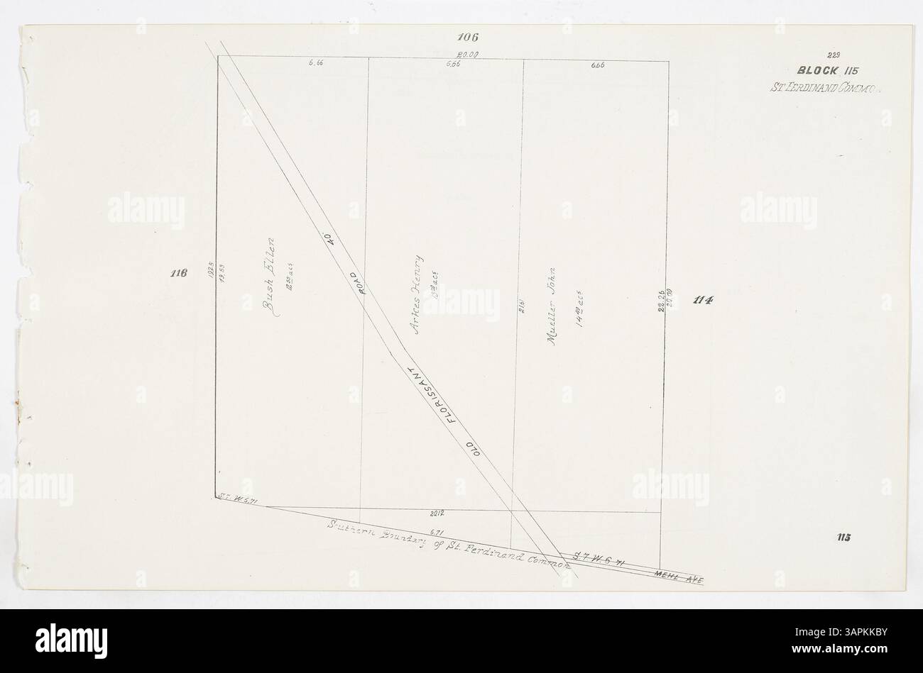 This page from the Block Book of St. Louis County (Volume 3, Book 13 ...