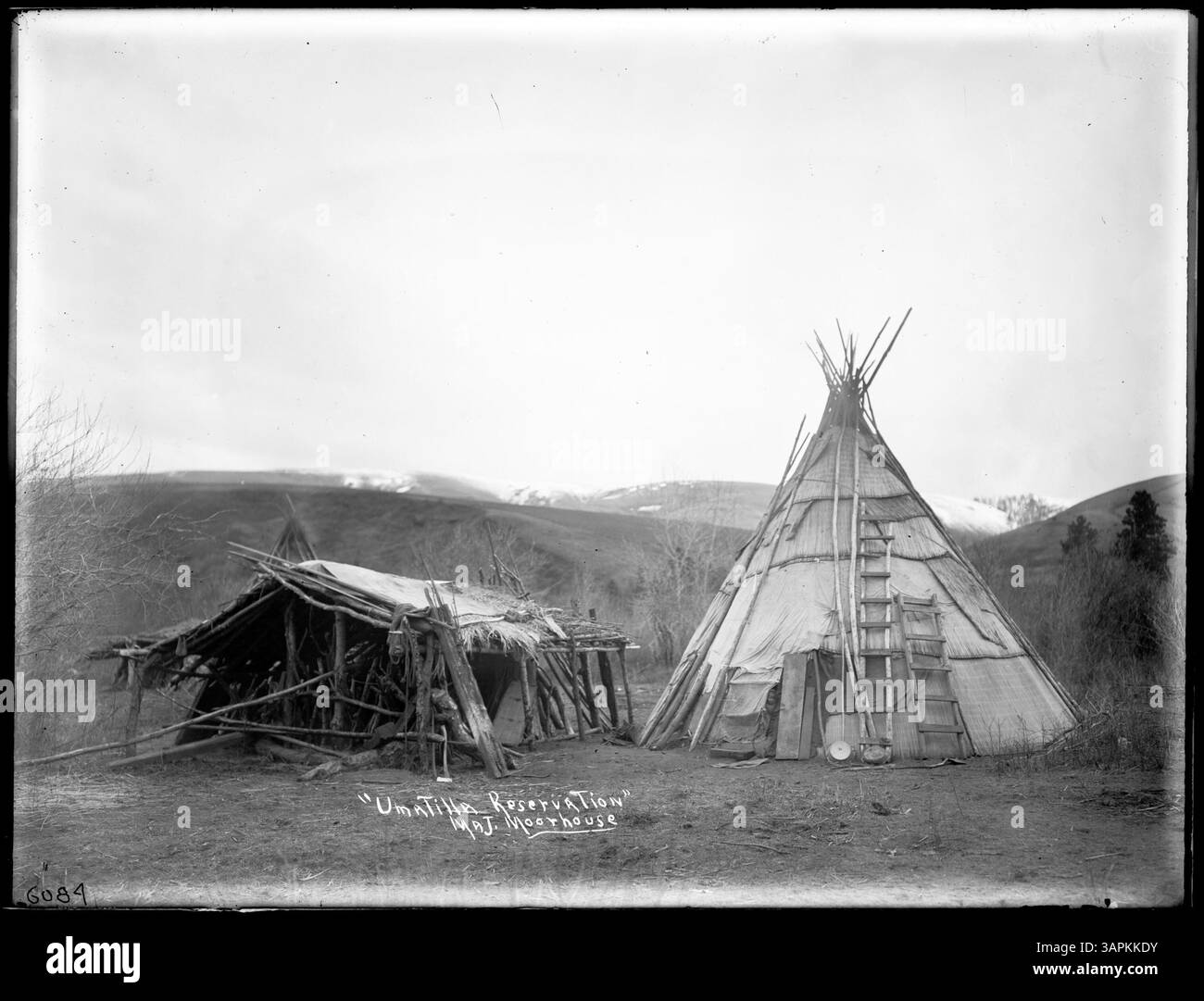 This photograph captures a scene from the Umatilla Indian Reservation ...