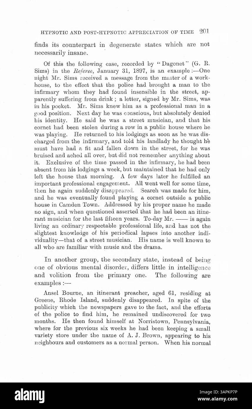 Dr. Bramwell's experiments with hypnotism showed that patients could ...